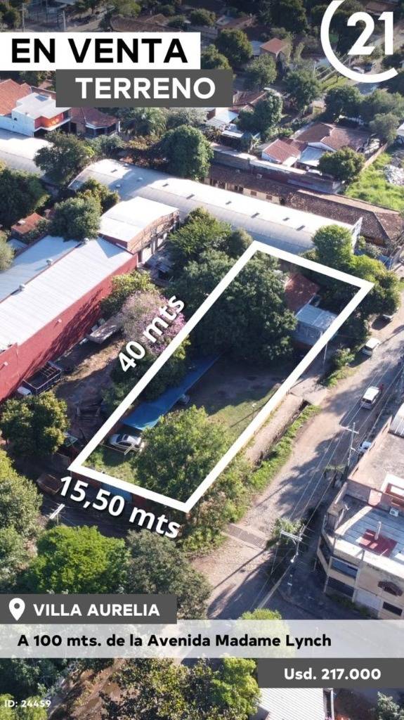 VENDO TERRENO EN ESQUINA- VILLA AURELIA. Ref #IBC8C7 - infocasas.com.py