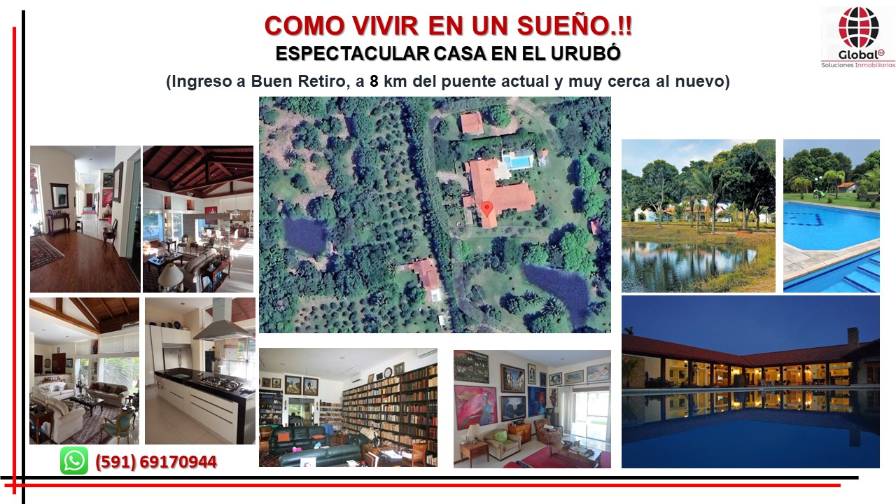 ESPECTACULAR CASA EN EL URUBÓ.!!. Ref #NF40A2