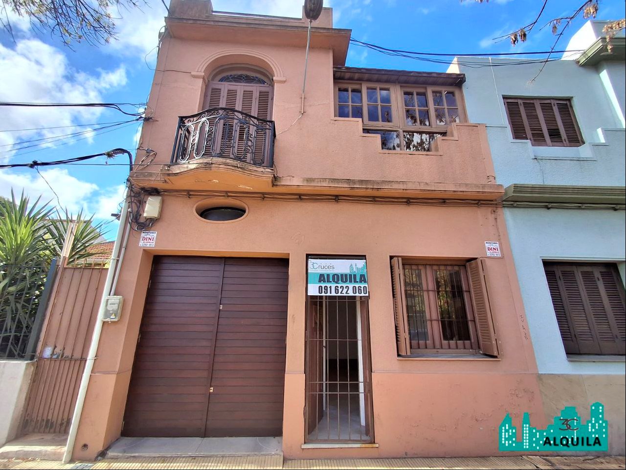 ALQUILER!! CASA!! 2 DORMITORIOS!! BARBACOA!! GARAGE! PARQUE. Ref #I3B5C4