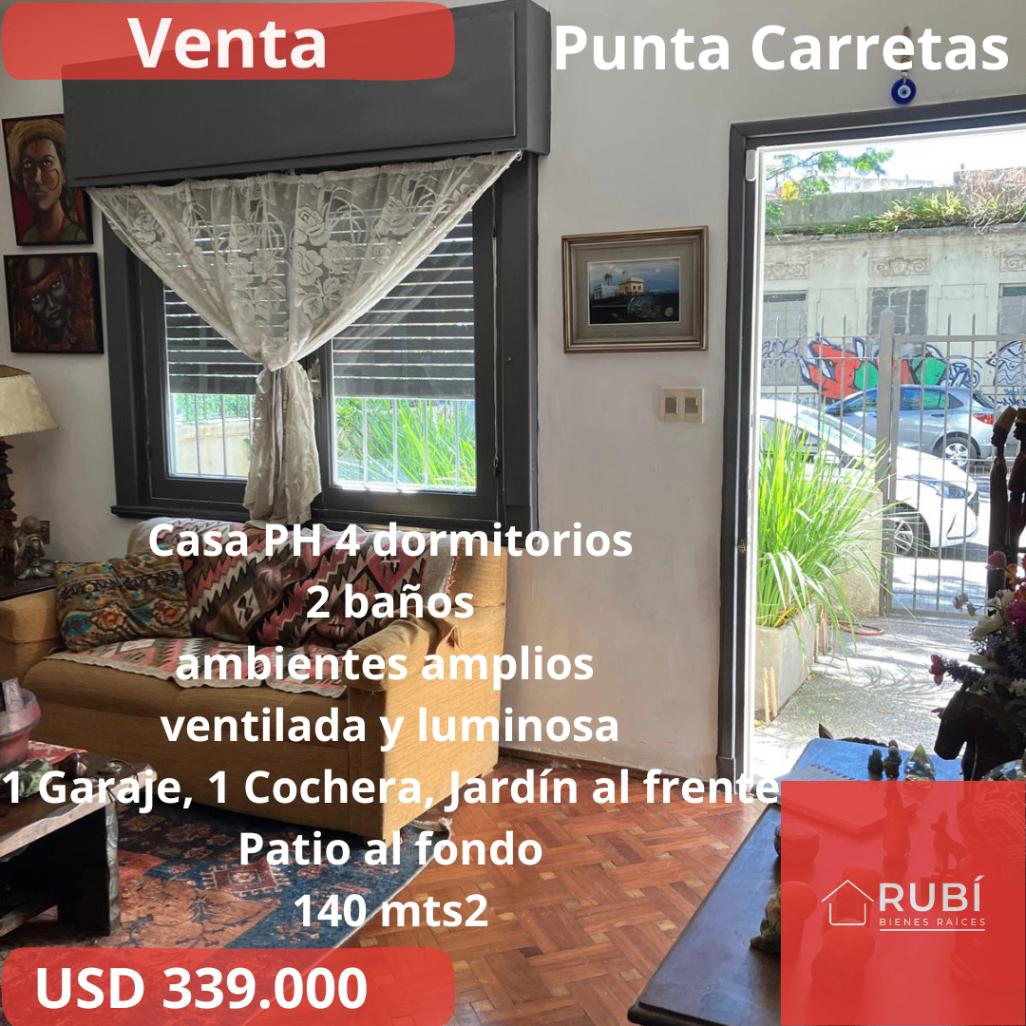 Venta Casa PH, 4 dormitorios, 2 baños, 2 patios, 2 garajes, Punta Carretas. Ref #L9A429 ...