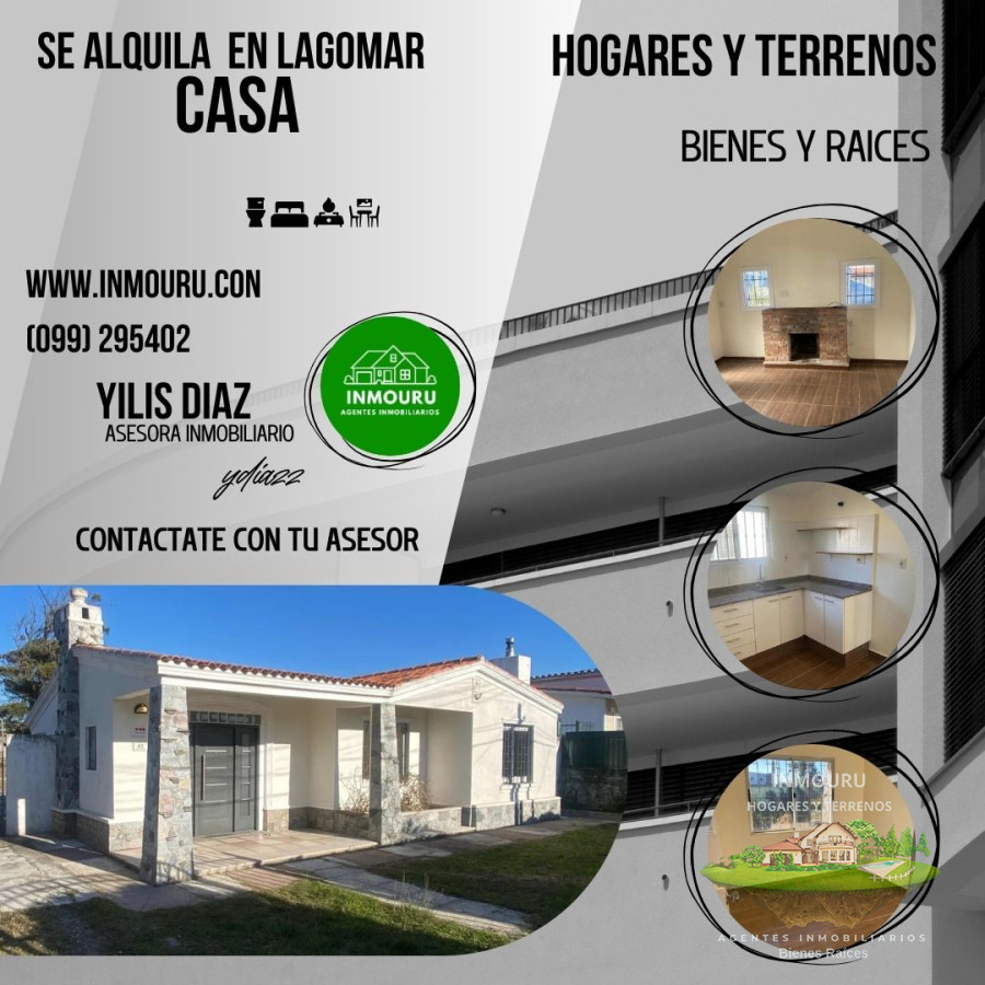 Alquilo dos lindas Casas en Lagomar, Cuidad de la Costa. Ref #V19802