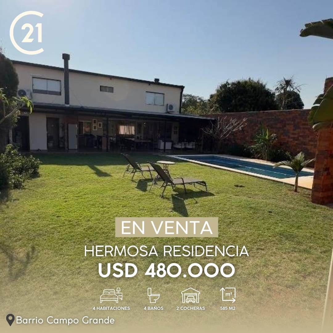 VENDO HERMOSA RESIDENCIA. Ref #E5E394 - infocasas.com.py