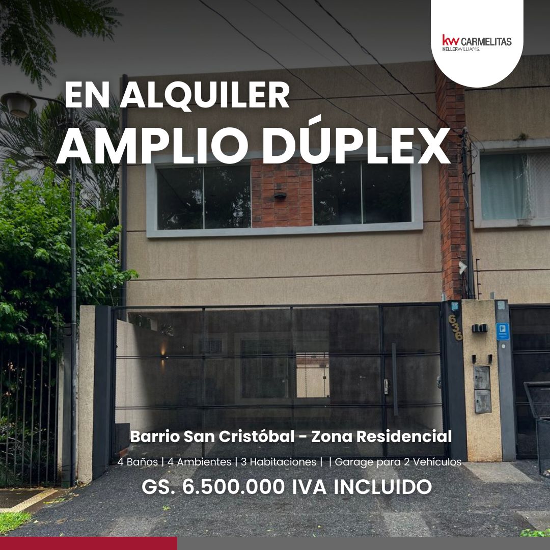 ALQUILO HERMOSO DUPLEX EN BARRIO SAN CRISTOBAL. Ref #C7EFCB - infocasas.com.py