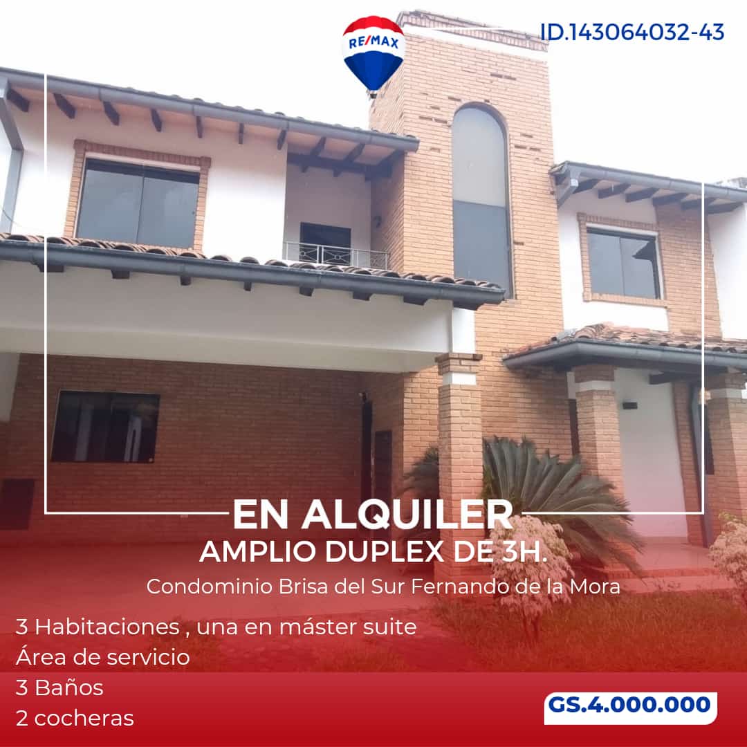ALQUILO HERMOSO Y AMPLIO DUPLEX EN FERNANDO ZONA SUR!. Ref #P2AA1D - infocasas.com.py