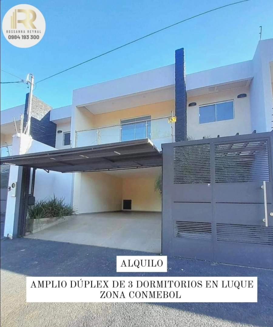 ALQUILO AMPLIO Y LINDO DÚPLEX DE 3 DORMITORIOS EN LUQUE, ZONA CONMEBOL ‼️. Ref #G7CC07 ...