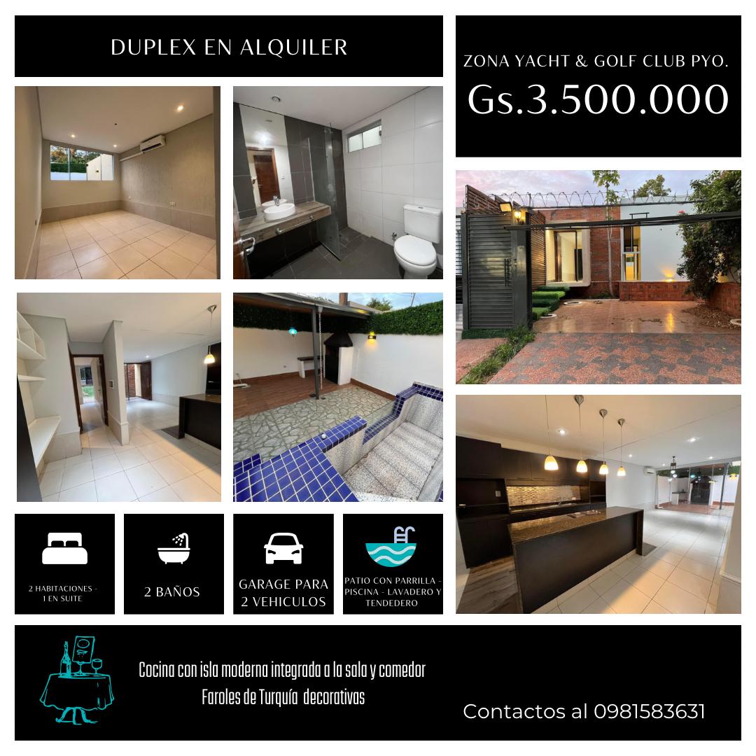 Alquilo Duplex En Lambare Zona Yacht. Ref #S34ACB