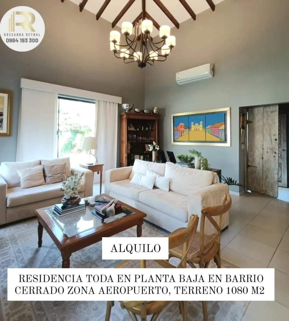 ALQUILO RESIDENCIA TODA EN PLANTA BAJA EN BARRIO CERRADO, ZONA AEROPUERTO !!. Ref #VDB2C5 ...