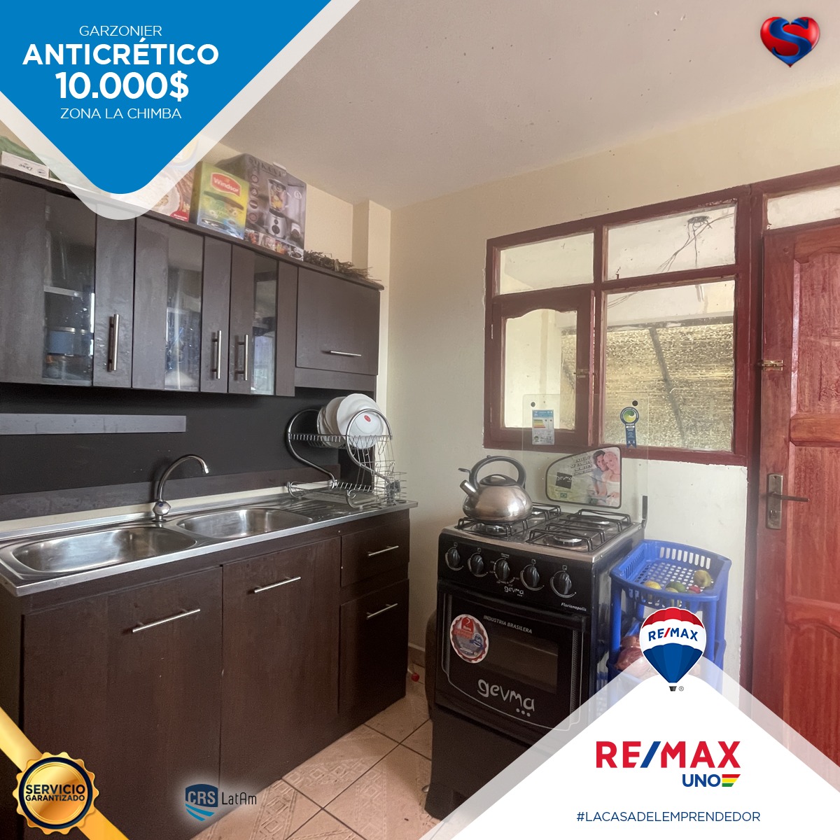 GARZONIER EN ANTICRÉTICO - MEDIAS AGUAS EN TERRAZA. Ref #Y66363