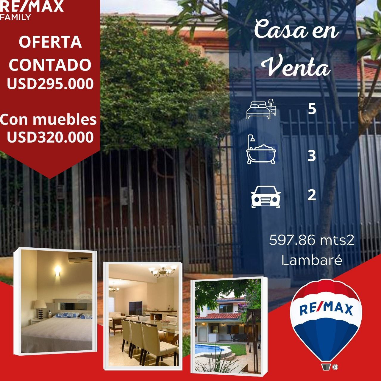 VENDO Hermosa Residencia en la Ciudad de Lambaré!. Ref #P815BB - infocasas.com.py