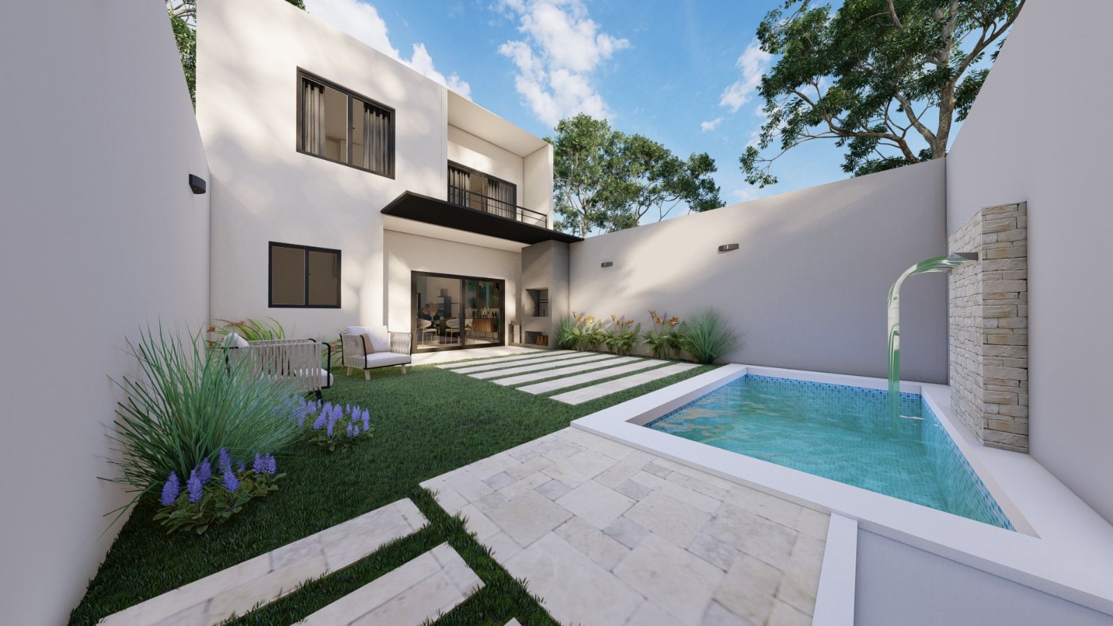 Alquilo Hermoso y Moderno Duplex con Piscina a Estrenar. Ref #PD38EB - infocasas.com.py