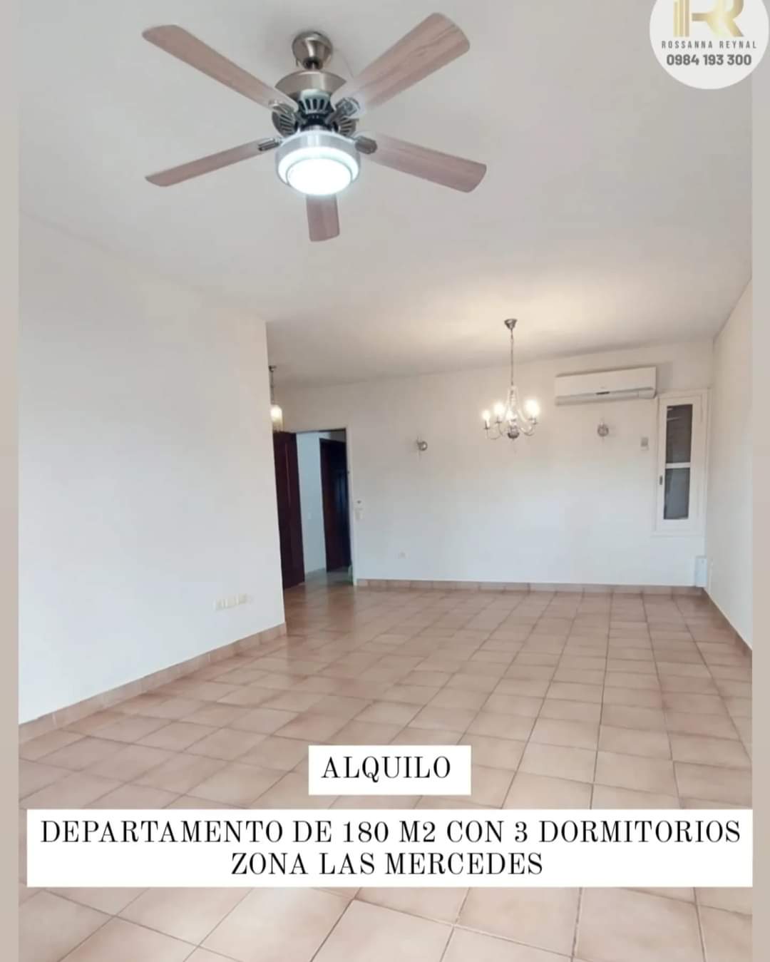 ALQUILO AMPLIO DEPARTAMENTO DE 3 DORMITORIOS ZONA LAS MERCEDES ‼️. Ref #V5FB9B - infocasas.com.py