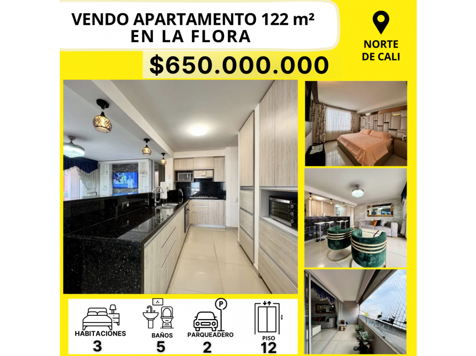 Apartamento en Venta en Cali, La flora