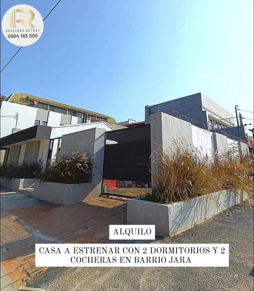 ALQUILO CÓMODA CASA A ESTRENAR CON 2 DORMITORIOS Y 2 COCHERAS EN BARRIO JARA. Ref #Y176B7 ...