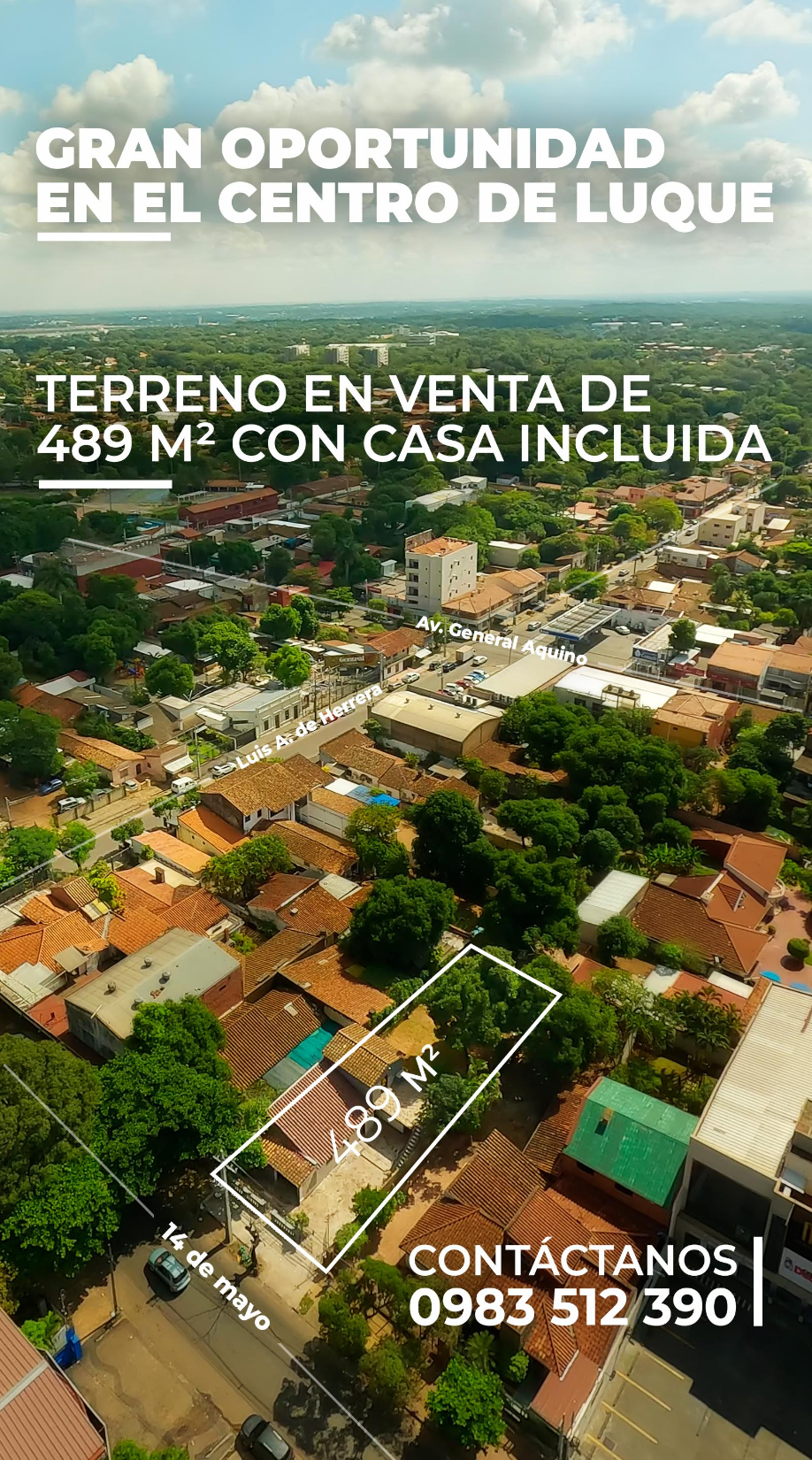 Terreno Con Casa Incluida En El Centro De Luque. Ref #R80F2A