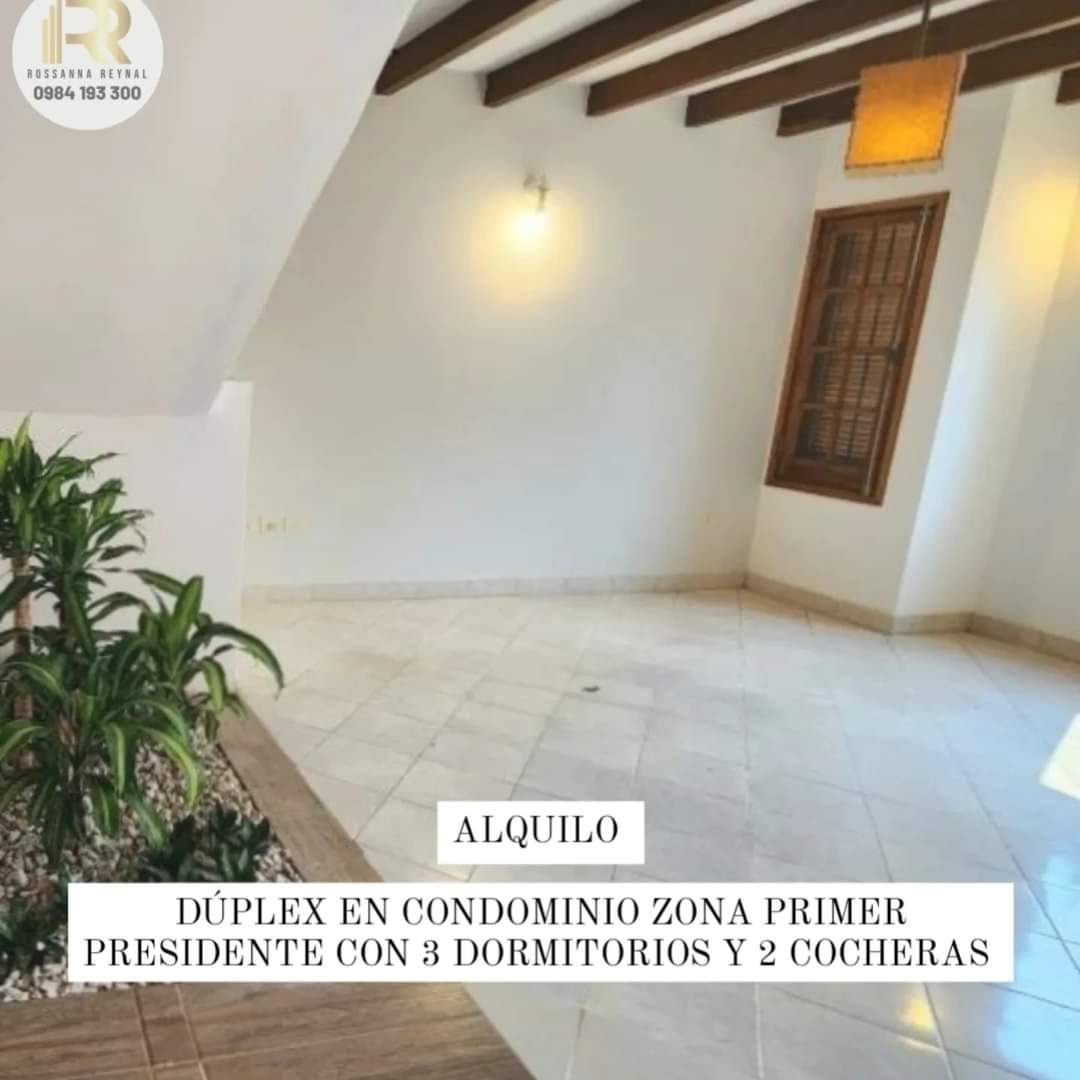 ALQUILO DÚPLEX EN CONDOMINIO CON 3 DORMITORIOS Y 2 COCHERAS!!. Ref #PBEA48 - infocasas.com.py