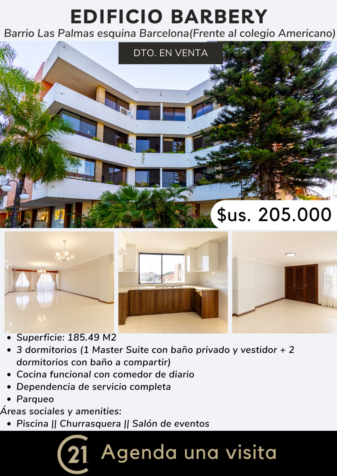DEPARTAMENTO EN VENTA - LAS PALMAS (Edificio BARBERY). Ref #G7E06B