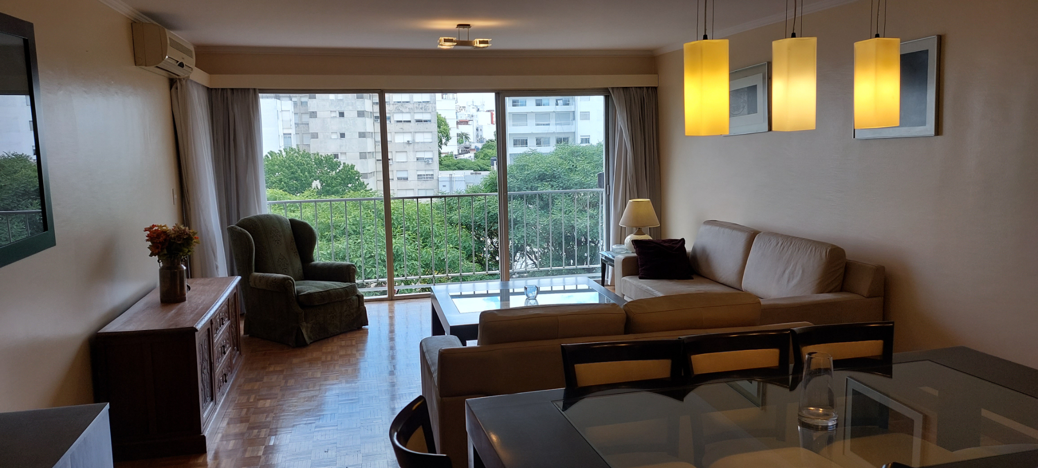 Alquiler Fino Apartamento con muebles en Pocitos 3 dormitorios más servicio.. Ref #S994B0 ...