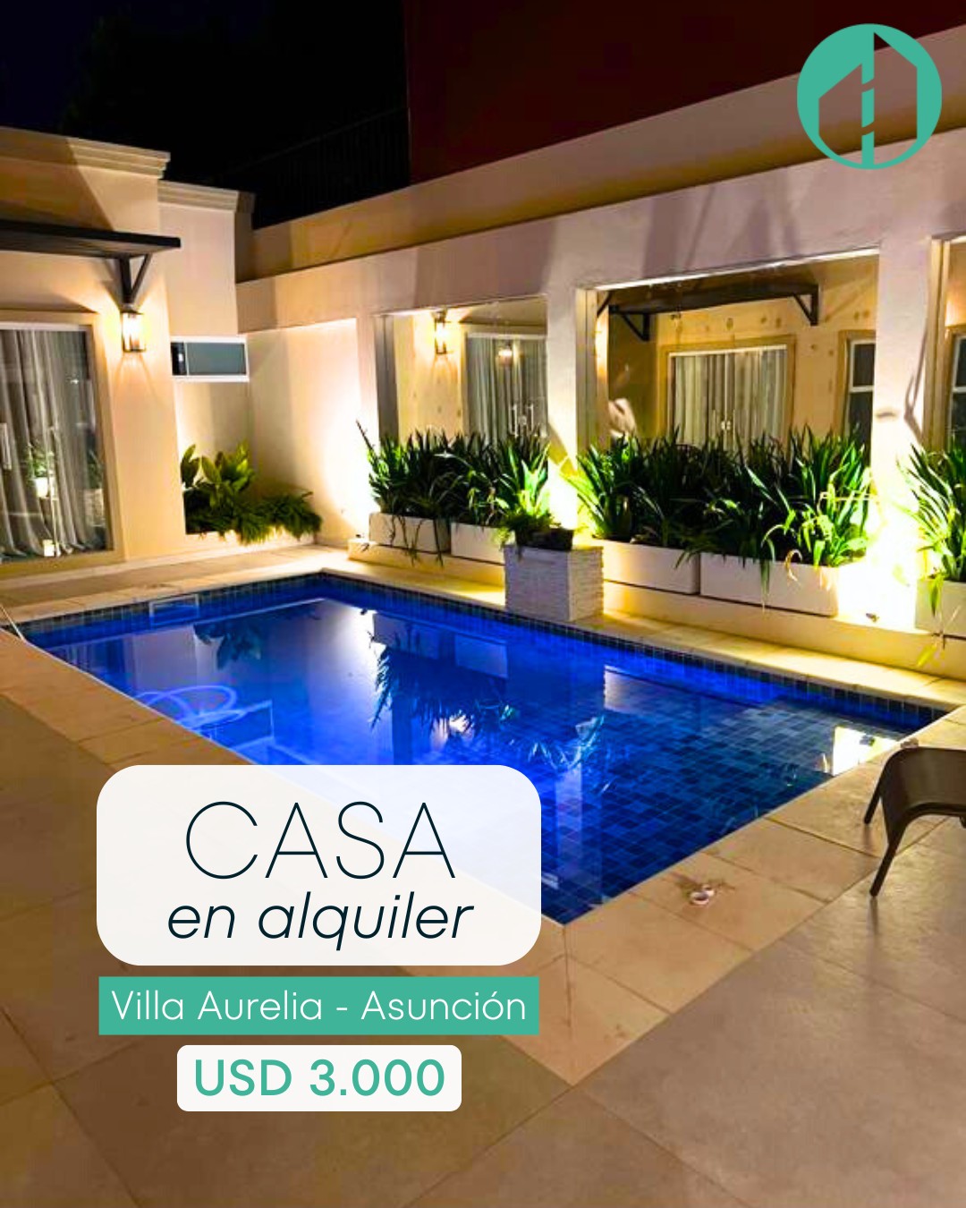 Alquilo Casa Minimalista - Villa Aurelia . Ref #O5EEBF - infocasas.com.py