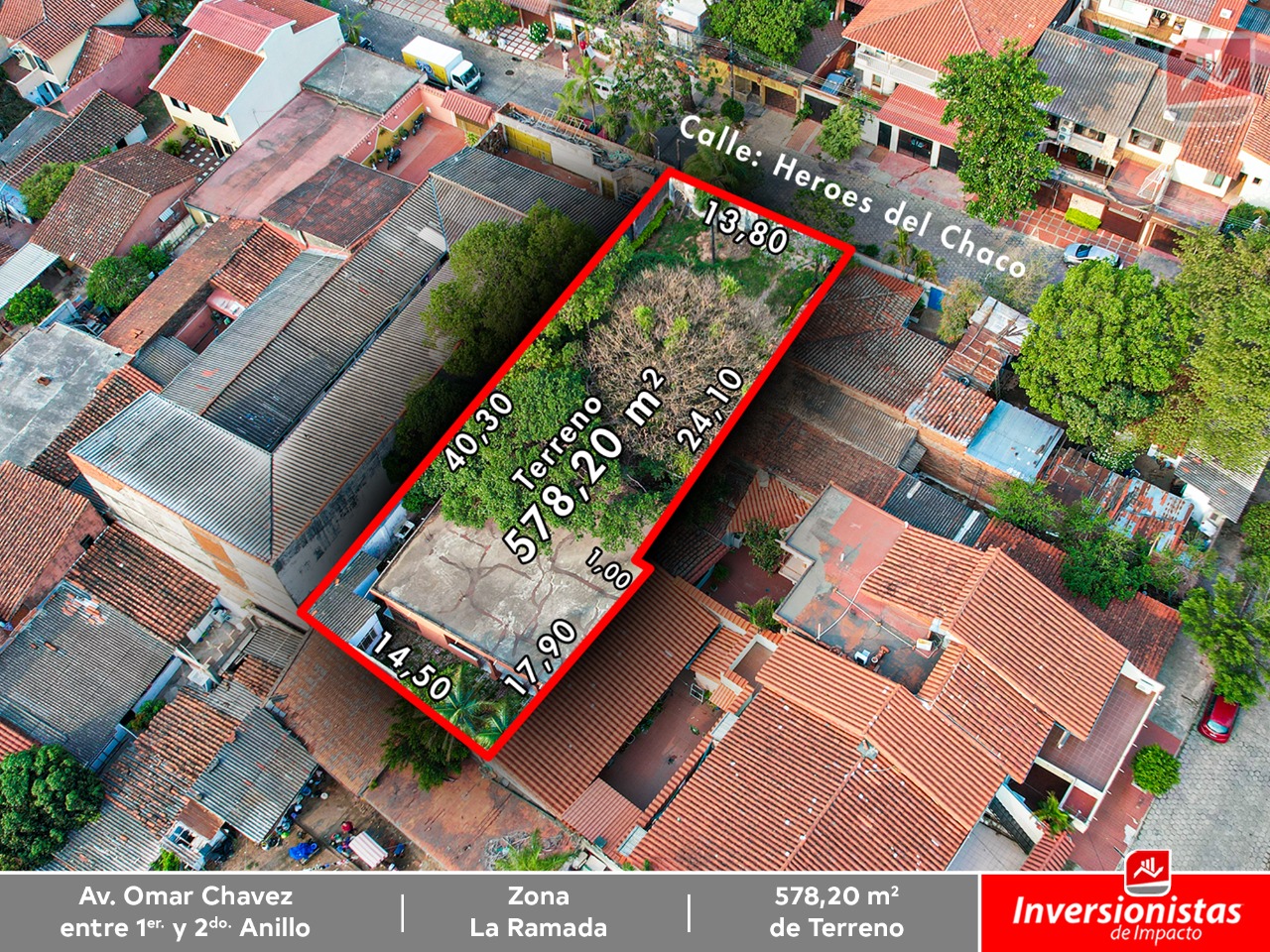 TERRENO EN VENTA ZONA COMERCIAL A UNA CUADRA DE LA OMAR CHAVEZ Y 2DO ANILLO. Ref #ME61C7 ...