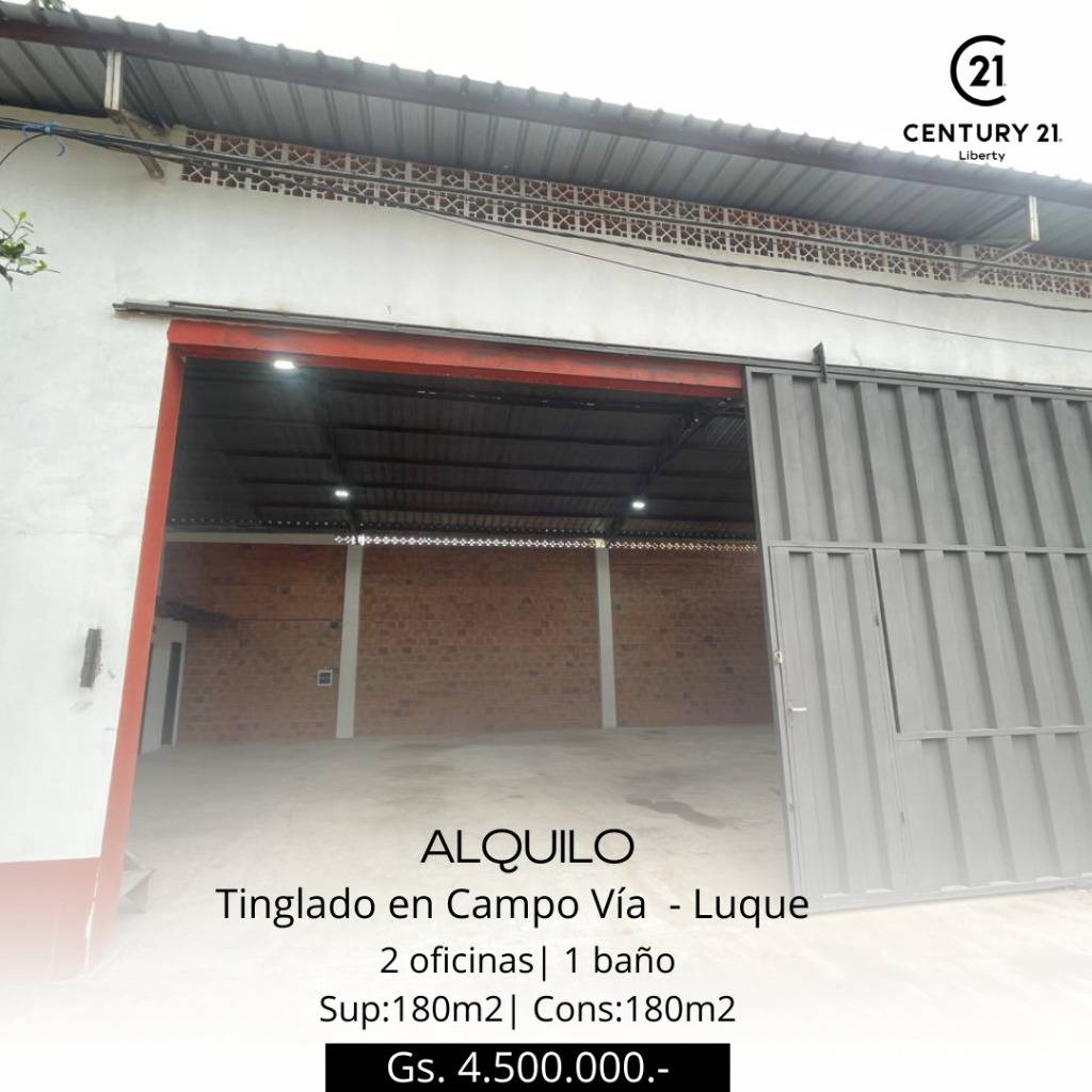 ALQUILO TINGLADO EN LUQUE . Ref #H8B5D3