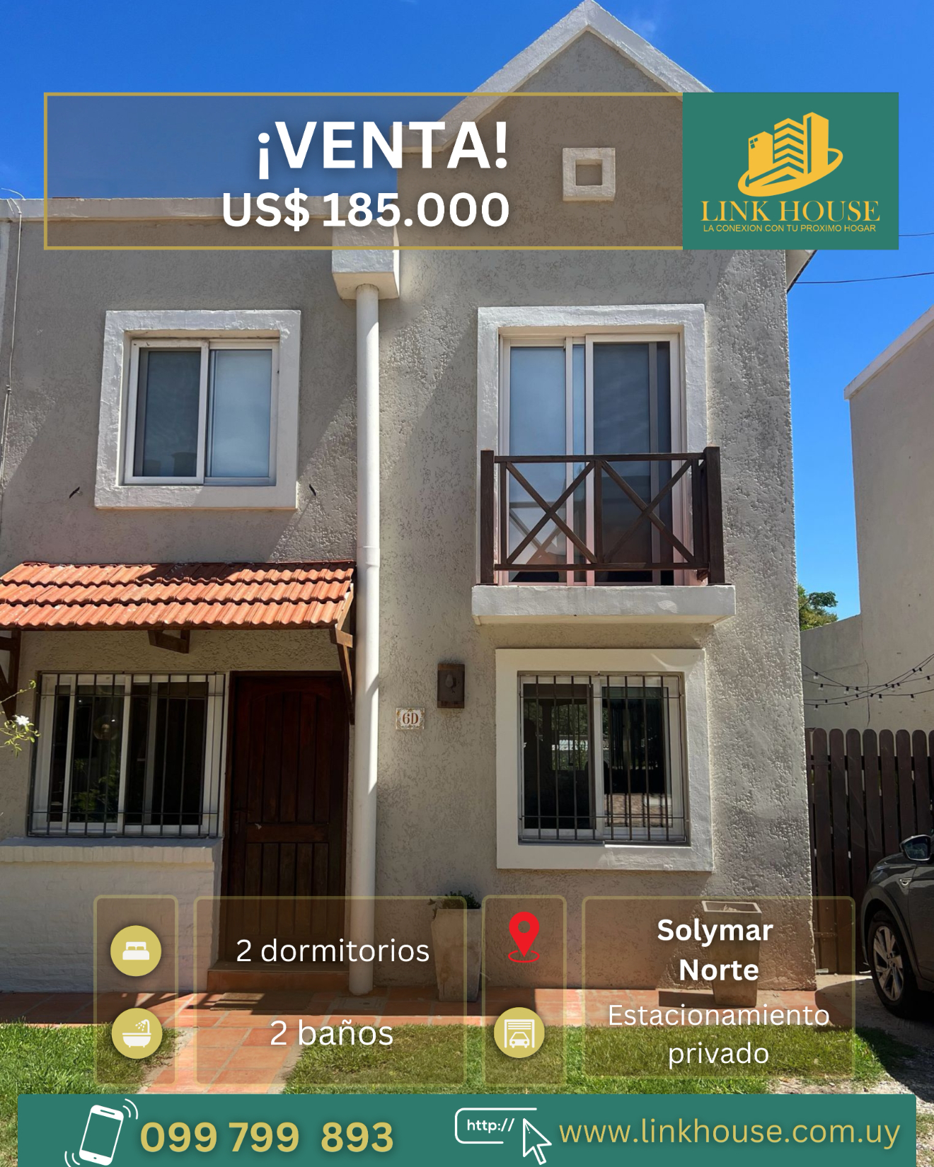 Hermosa casa en Venta en Complejo en Solymar Norte sobre Interbalnearia. Ref #TD89F5