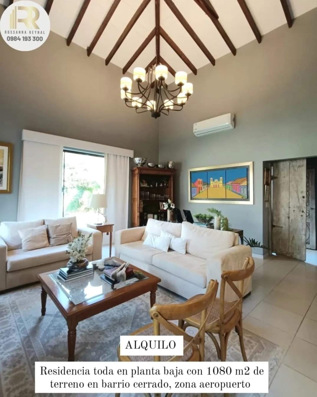 ALQUILO HERMOSA RESIDENCIA TODA EN PLANTA BAJA EN BARRIO CERRADO Z/ AEROPUERTO !. Ref #P30555 ...