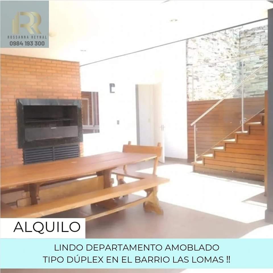 ALQUILO DEPARTAMENTO AMOBLADO TIPO DÚPLEX EN EL BARRIO LAS LOMAS ‼️. Ref #PBA7F9 - infocasas.com.py