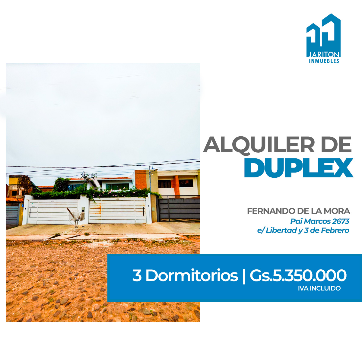ALQUILO LUJOSO DUPLEX EN FERNANDO DE LA MORA. Ref #F68B31 - infocasas.com.py