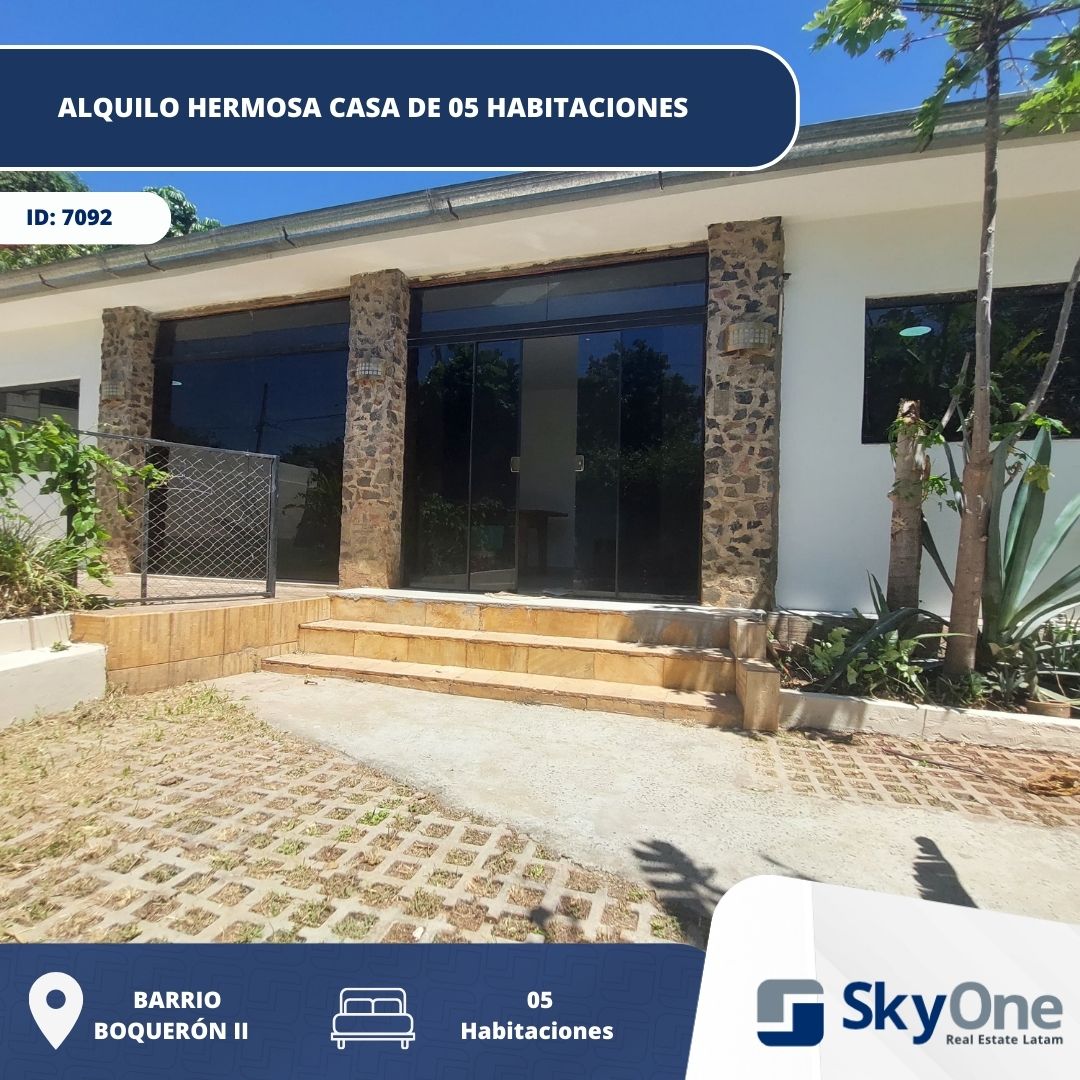 ALQUILO HERMOSA CASA EN EL BARRIO BOQUERÓN II. Ref #W139F3 - infocasas.com.py