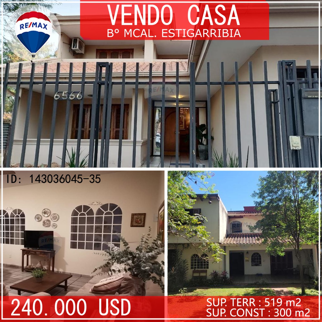 VENDO CASA EN BARRIO MARISCAL ESTIGARRIBIA. Ref #O30A25 - infocasas.com.py