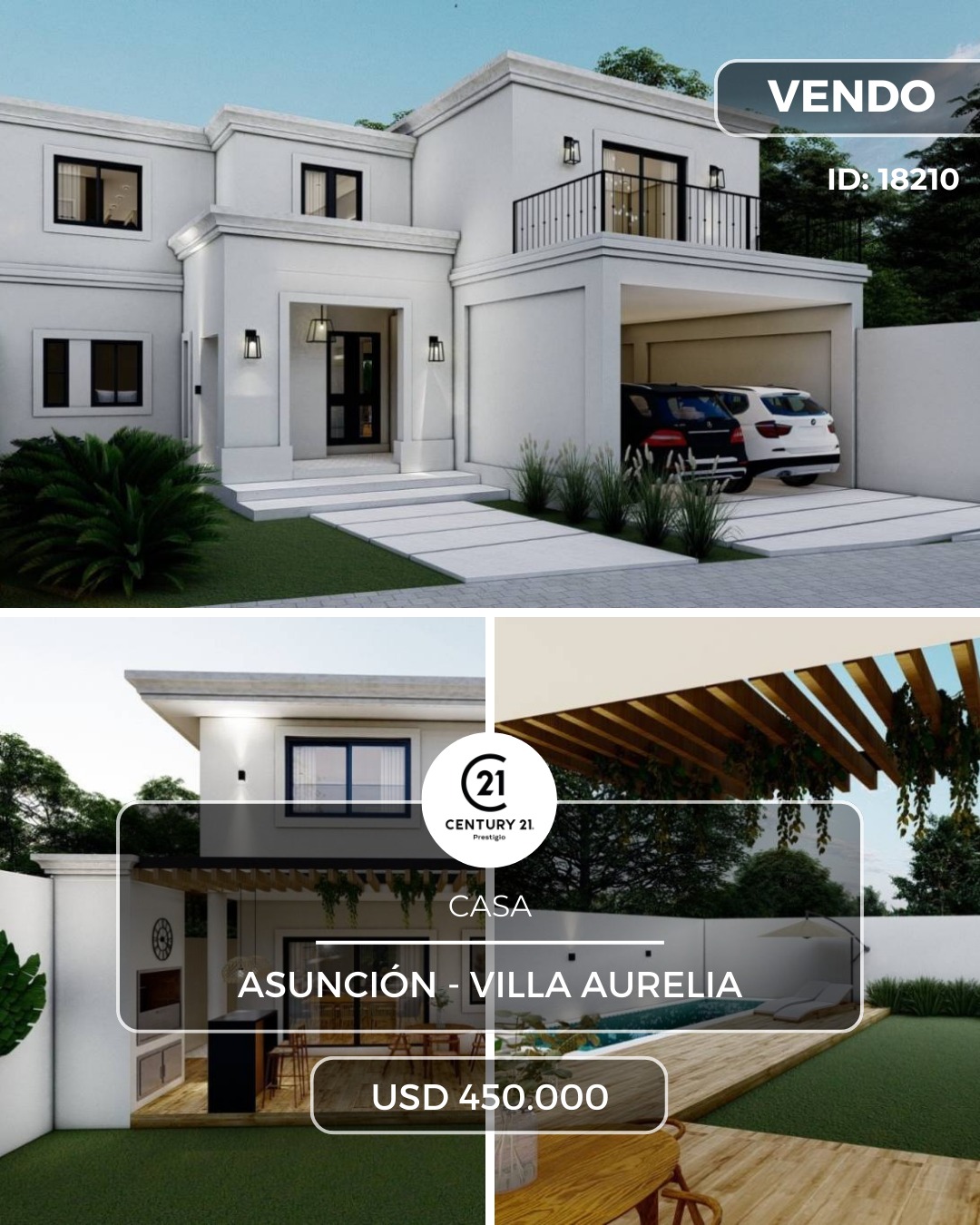 LUJOSA RESIDENCIA ESTILO TOSCANO EN VENTA EN ASUNCION . Ref #RF72DF - infocasas.com.py
