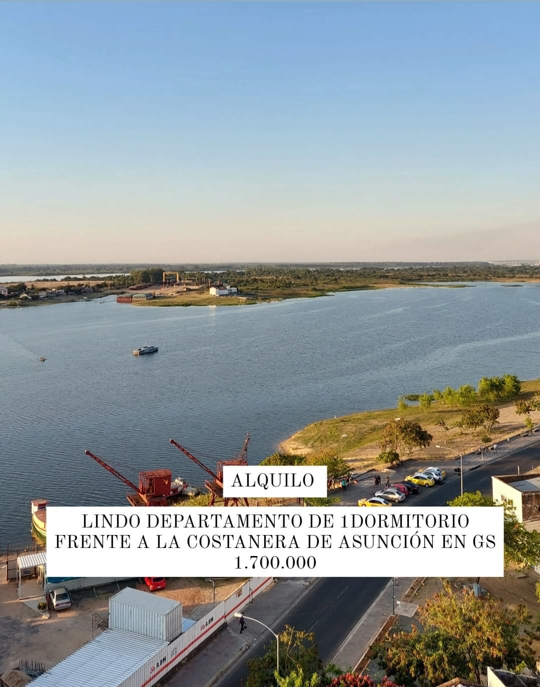 ALQUILO LINDO DEPARTAMENTO DE 1 DORMITORIO FRENTE A LA COSTANERA DE ASUNCIÓN!!. Ref #M7ABFB ...