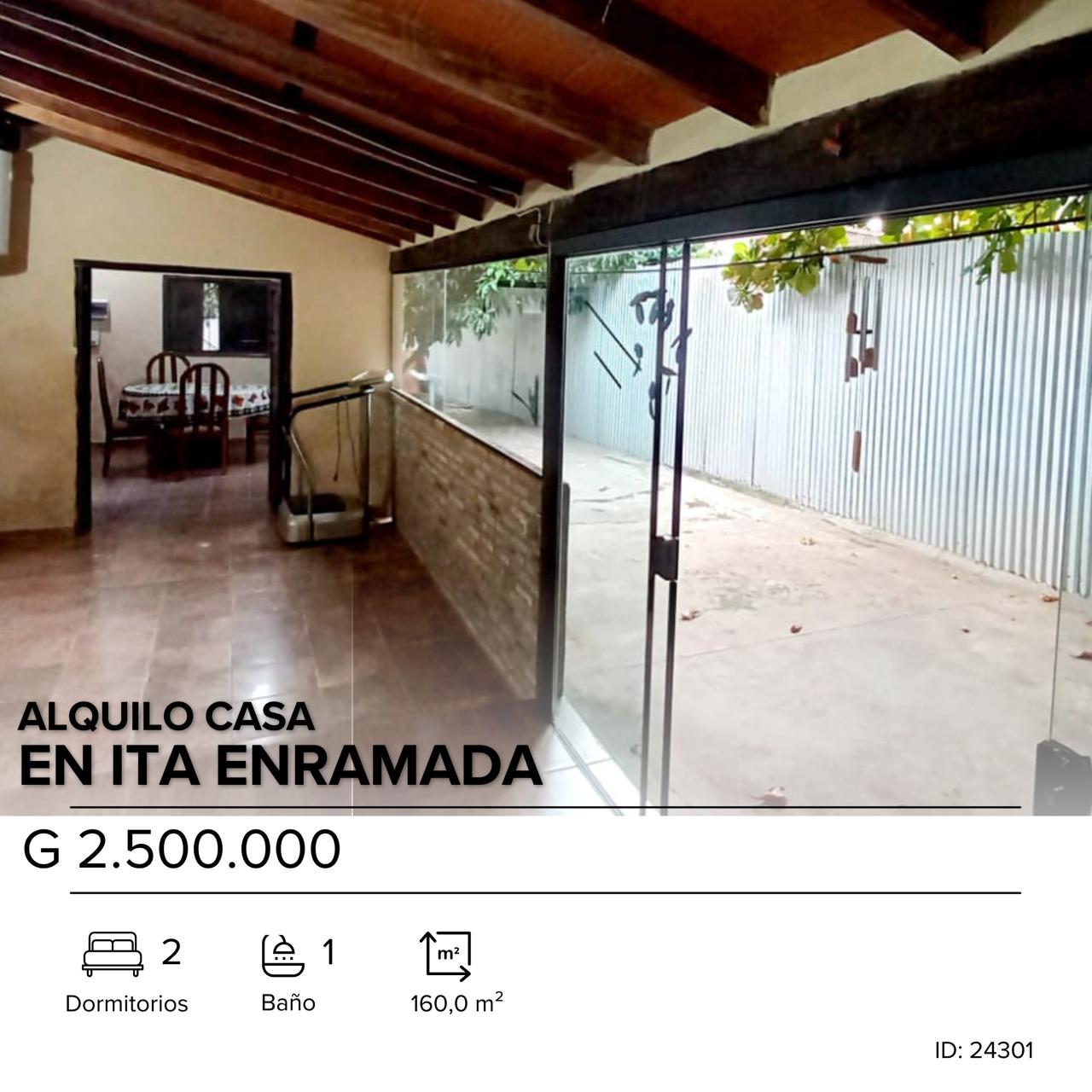 Alquilo casa en Ita Enramada* . Ref #JD3E8A - infocasas.com.py