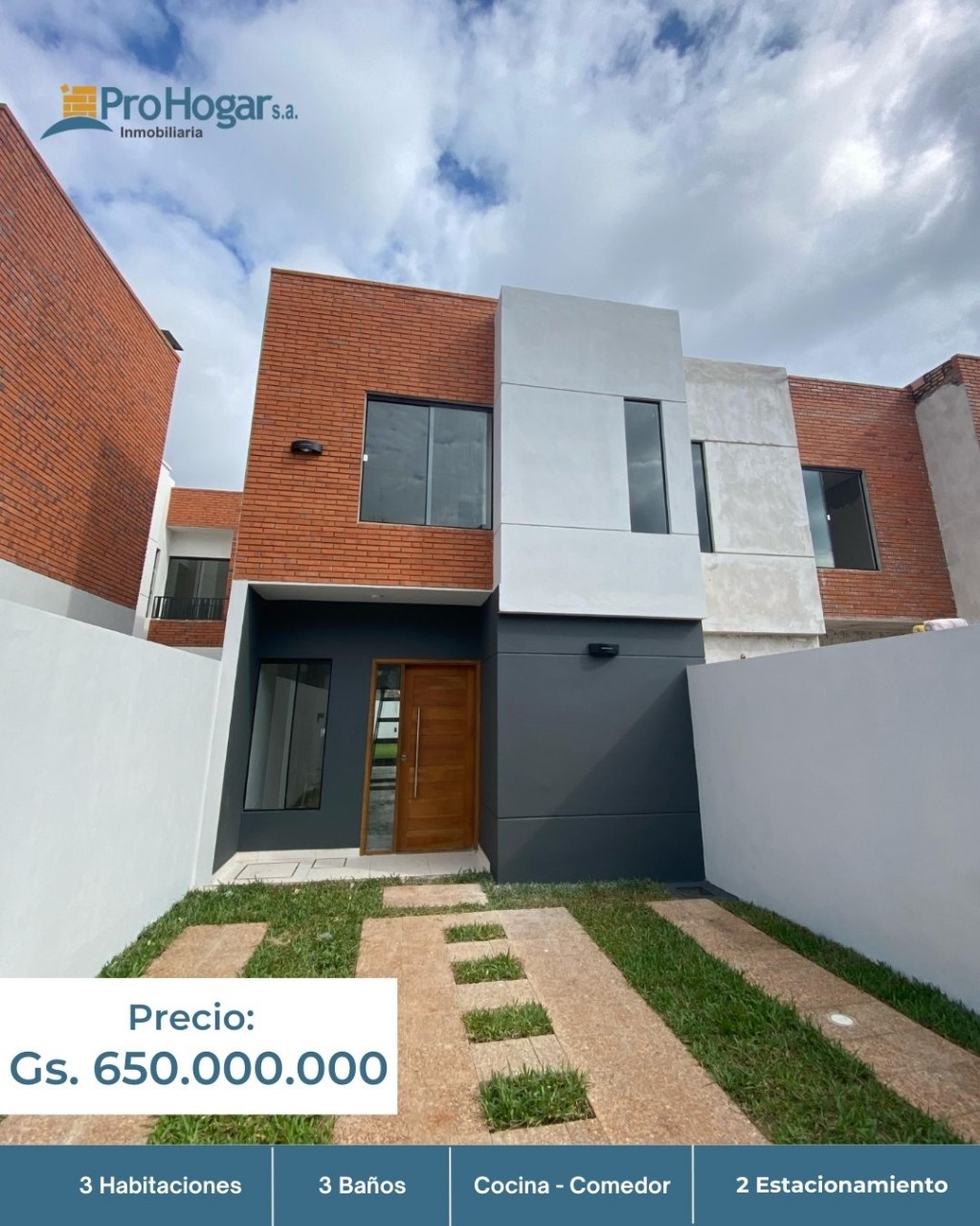 VENDO DUPLEX DE 3 DORMITORIOS EN LUQUE Bº PRIMAVERA. Ref #OFBDD0