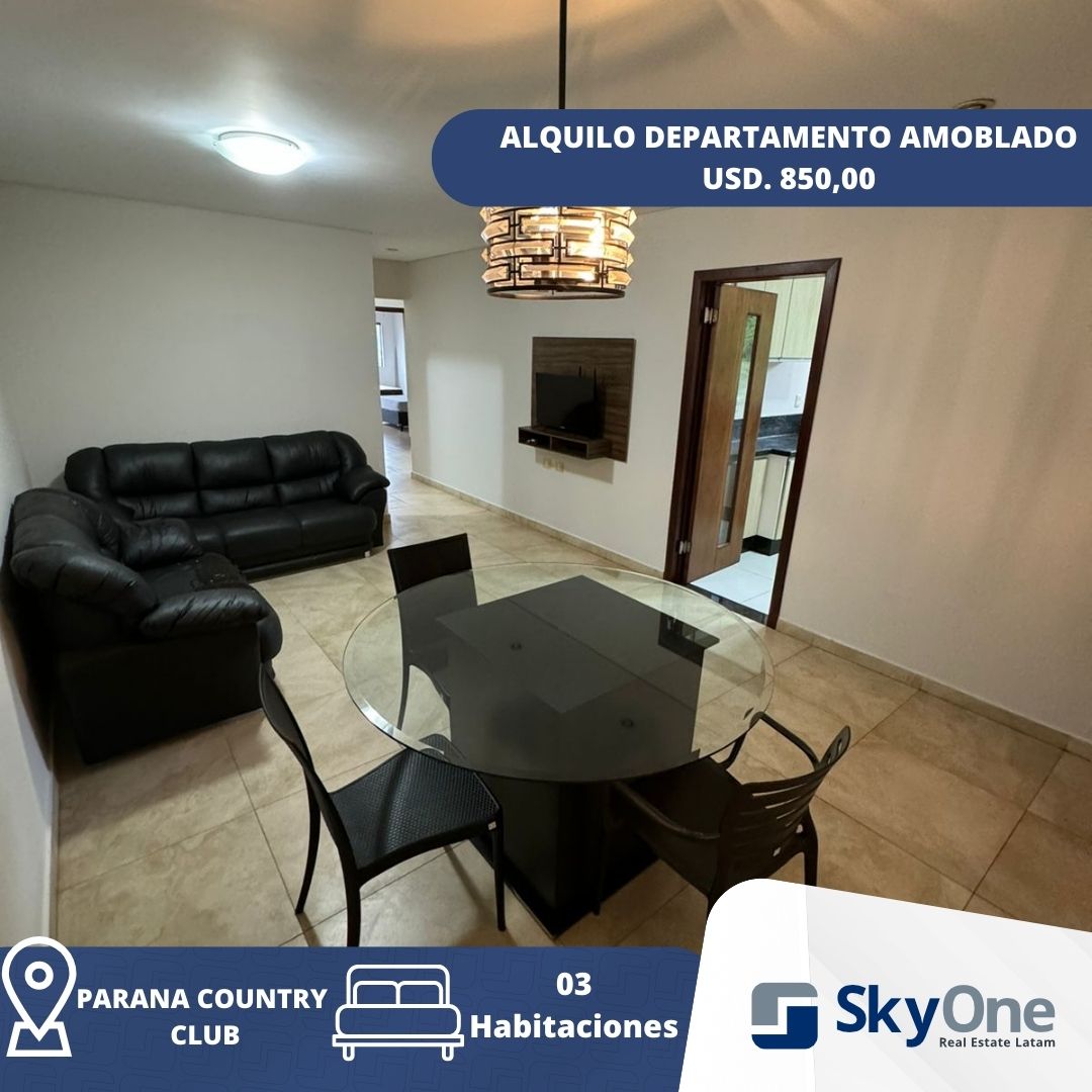 ALQUILO: Dpto. En el PCC Amoblado - 3 habitaciones. . Ref #ZCD2DB - infocasas.com.py