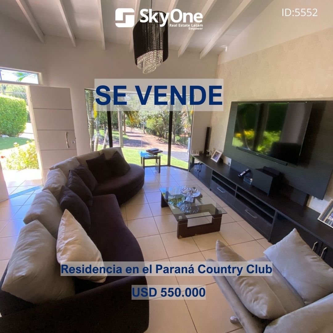 VENDO HERMOSA RESIDENCIA EN EL PARANÁ COUNTRY CLUB. Ref #EC1747 - infocasas.com.py