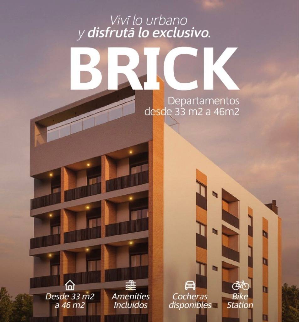 VENDO MONOAMBIENTE EN POZO EDIFICIO BOUTIQUE BRICK. Ref #MFD9FA