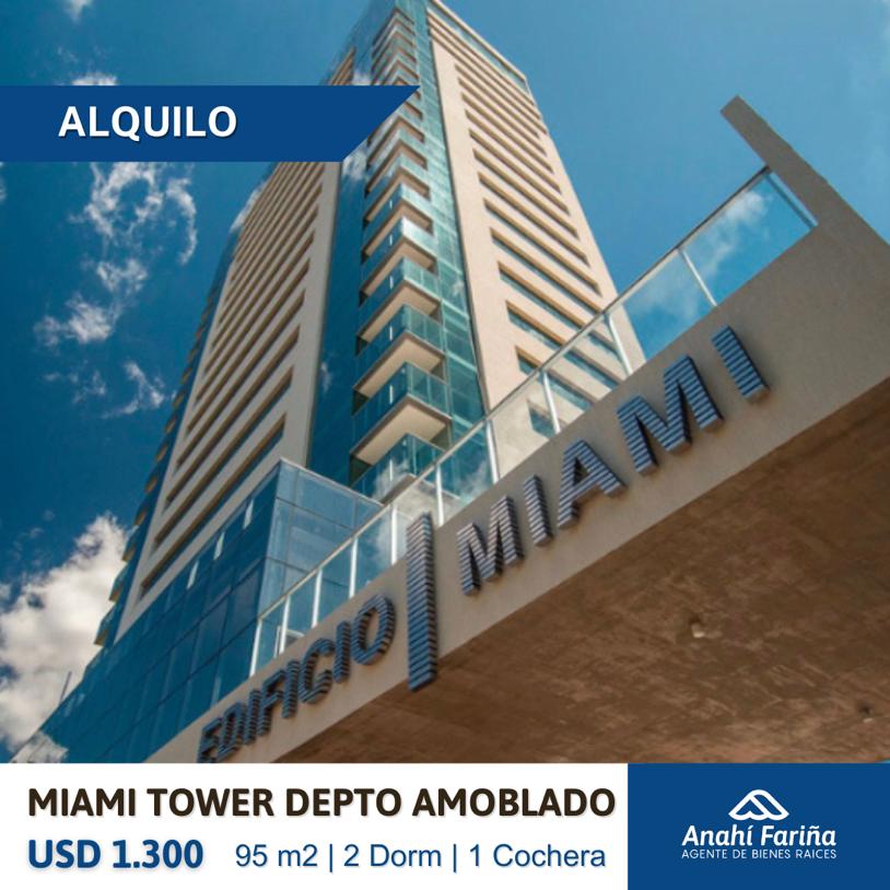 ALQUILO DEPTO AMOBLADO DE 2D EN EL EDIFICIO MIAMI TOWER. Ref #DCA9C9 - infocasas.com.py