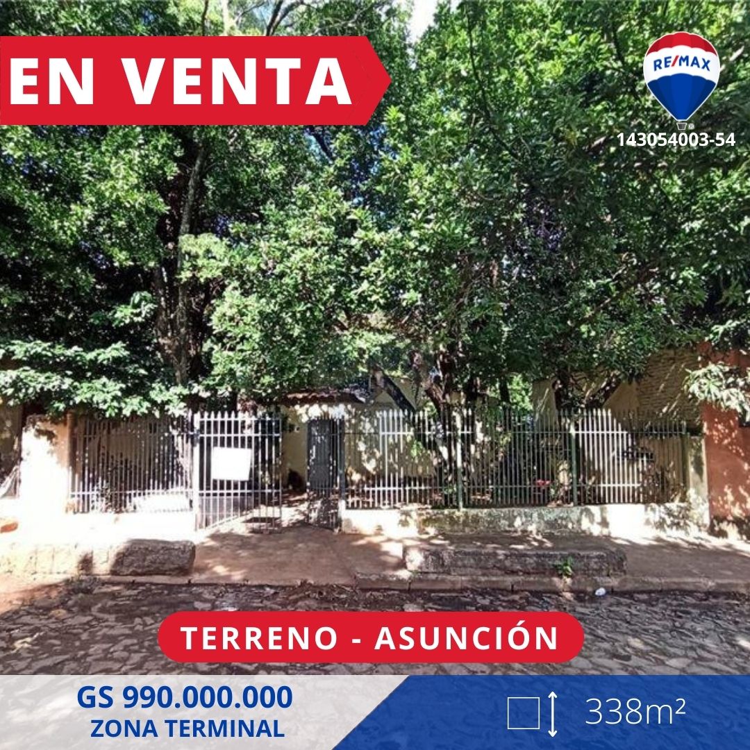 ¡VENDO TERRENO! ZONA TERMINAL - ASUNCIÓN. Ref #KDED74