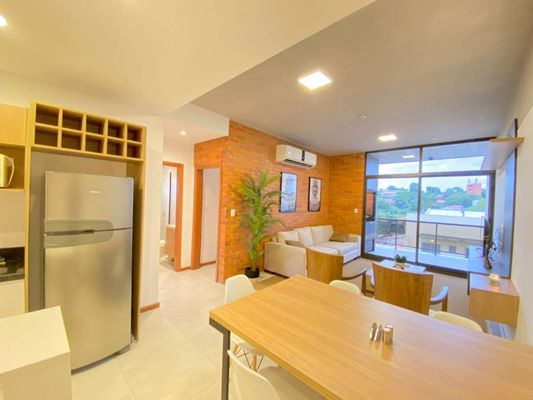 ALQUILO DEPARTAMENTO AMOBLADO EDIFICIO MBURUCUYA FLATS. Ref #K1128D - infocasas.com.py