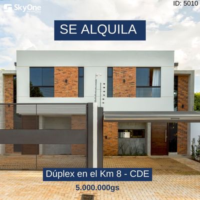 ALQUILO HERMOSO DUPLEX KM 8 . Ref #I8B1BF - infocasas.com.py
