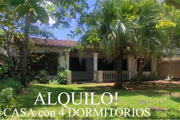 ALQUILO AMPLIA CASA de 1 SOLO NIVEL - ZONA CIT. Ref #V2D070 - infocasas.com.py