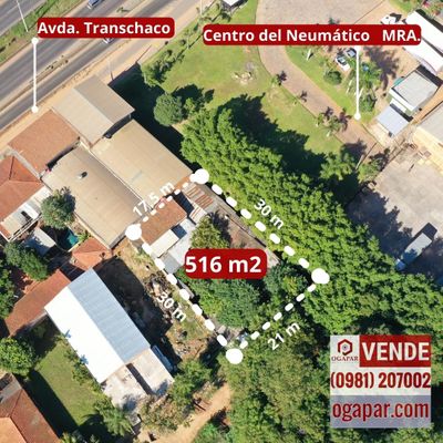 En venta propiedad a 50 metros de Transchaco de 516 m2. Ref #RFF1B7 - infocasas.com.py