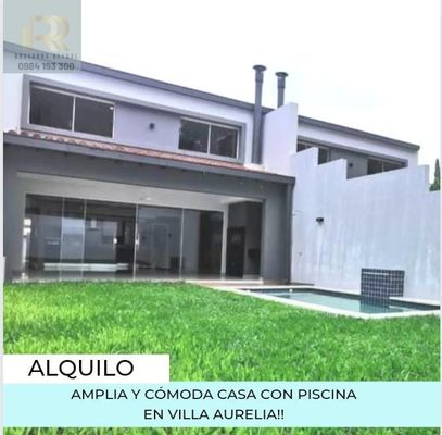 ALQUILO AMPLIA Y COMODA CASA CON PISCINA EN VILLA AURELIA. Ref #MB4951 - infocasas.com.py