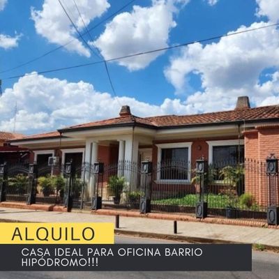 ALQUILO CASA TODA EN PLANTA BAJA IDEAL PARA OFICINA EN BARRIO HIPÓDROMO ‼️. Ref #U96CE8 ...